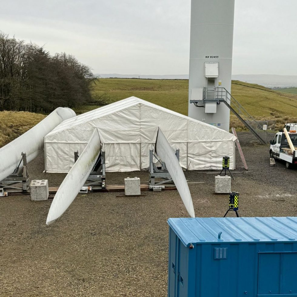 Hilltop Wind Turbine Workshop - Purvis Marquees